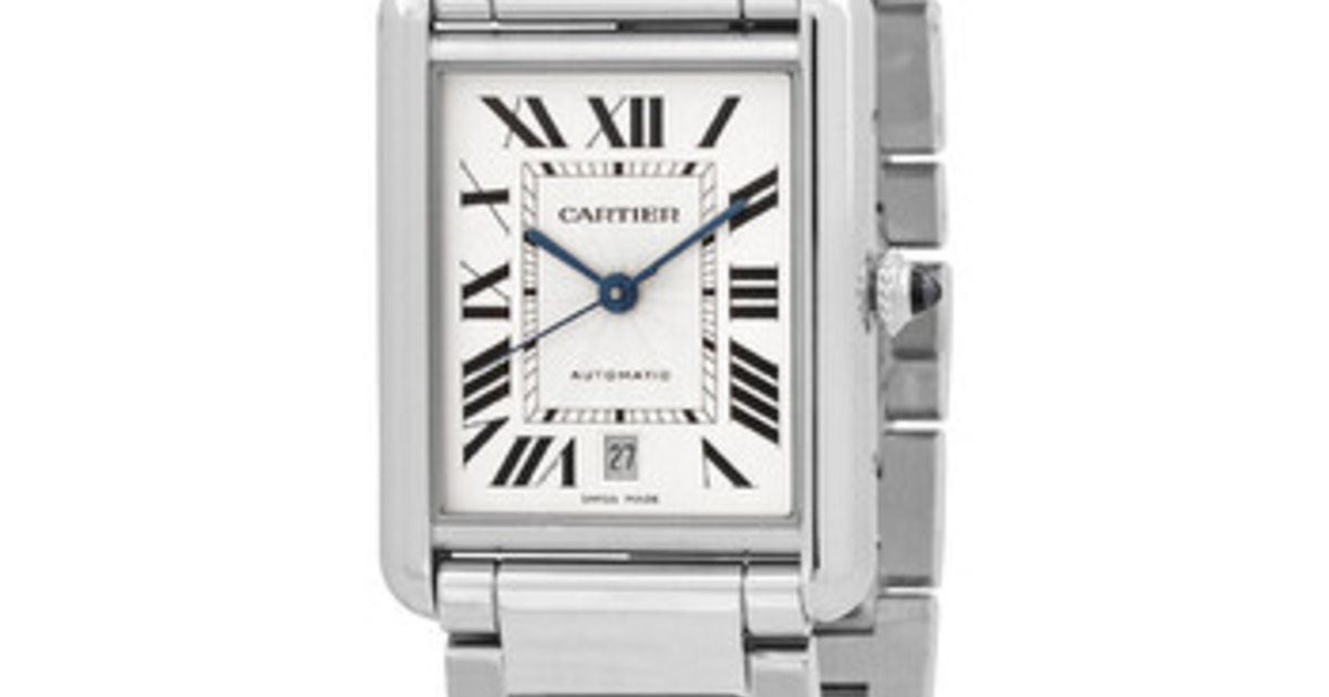 Cartier Tank Must Extra-Large Model Silvered flinqué Dial (WSTA0053 ...